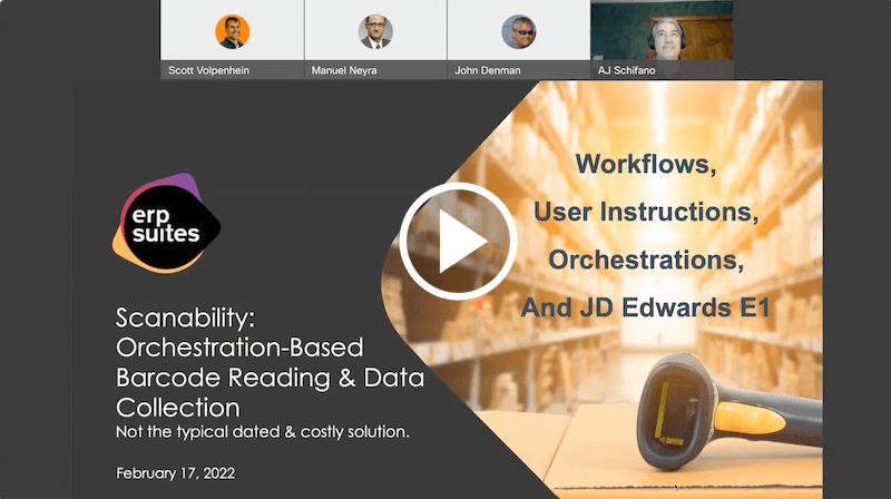 ERP Suites Scanability for JD Edwards | Features and Requirements